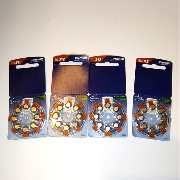 Other | Genuine Lot Of 8 Starkey Hearing Aid Battery Size 312 145v X 4 ...